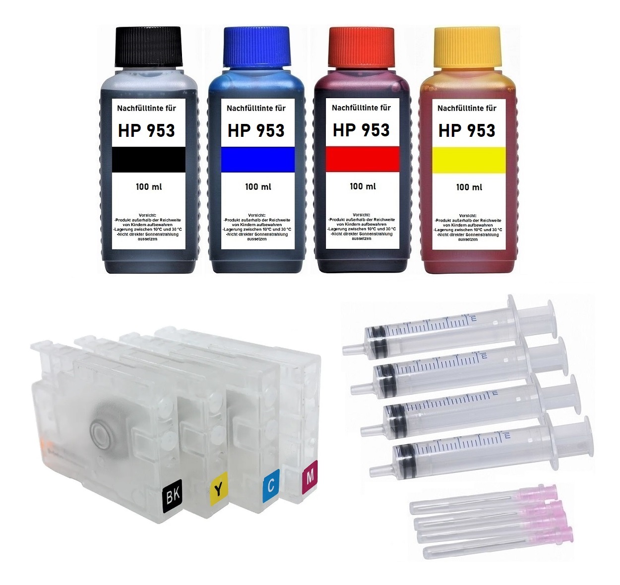 Wiederbefullbare Tintenpatronen HP 953 400 ml Nachfulltinte